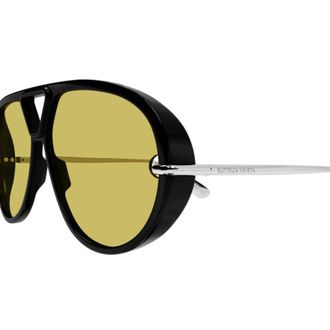 Bottega Veneta BV1274S Aviator Sunglasses - Black