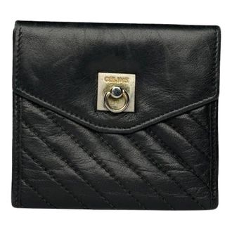 Celine Portefeuille en soie doccasion - Femme - Pre-owned - Noir - Taille: ONE Size