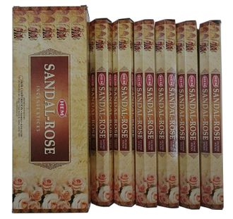 Hem Hem R&auml;ucherst&auml;bchen, Sanelholz/Rose, 6 Packungen &agrave; 20 St&auml;bchen = 120 St&auml;bchen