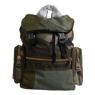 Dolce & Gabbana unisex, Sacs, Vert, Taille: ONE Size Sac de Voyage Vert Patchwork