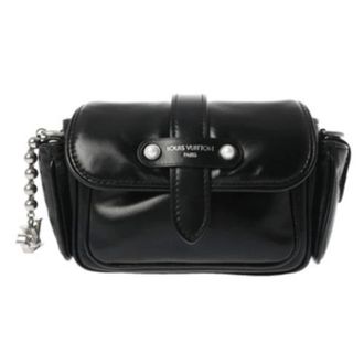 Louis Vuitton unisex, Pre-owned, Noir, Taille: ONE Size Sac bandouli&egrave;re en cuir doccasion