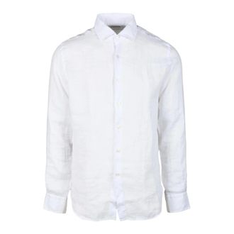 Xacus Homme, Chemises, Blanc, Taille: 6XL Chemise en Lin - Style Classique
