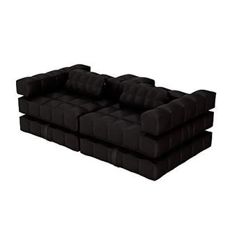 Pigro Felice ModulAir 3-in-1 Aufblasbares Pool-Sofa - Luftmatratze - Doppel-Sonnenliege - Widerstandsf&auml;hige Materialien - Lange Lebensdauer - Premium - Matt-schwar