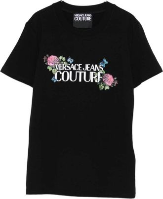 Versace Jeans Couture Femme, Tops, Noir, Taille: 40 FR T-shirts et Polos Noirs