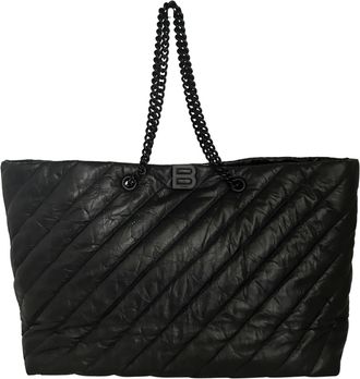 Balenciaga Shopper - Balenciaga Shopper Crush East-West Large Calfskin - Gr. unisize - in Bunt - für Damen