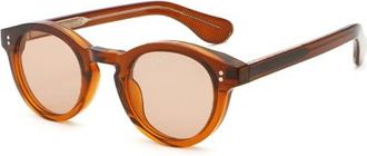 Generic Lunettes De Soleil Rondes UV400 For Hommes Et Femmes, Id&eacute;ales For Les Activit&eacute;s De Plein Air, Les F&ecirc;tes, Le Sport Et Le Shopping.(Orange)