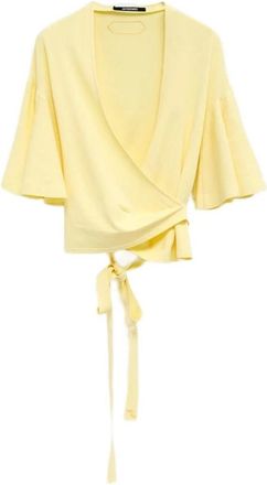 Jacquemus Femme, Blouses et Chemises, Jaune, Taille: 38 FR Paysan Knit