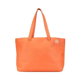 Loewe Sac cabas en cuir Pre-owned - Femme - Pre-owned - Orange - Taille: ONE Size