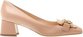 Tod's Tods Hohe Schuhe - 50Mm Heel Pump In Nude Leather - Gr. 36,5 (EU) - in Braun - f&uuml;r Damen
