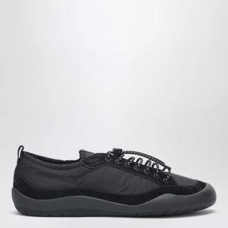 Prada Schwarze Speedrock-Sneaker aus Re-Nylon und Veloursleder