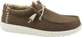 Hey Dude Homme, Chaussures, Brun, Taille: 43 EU Wally Stretch Canvas