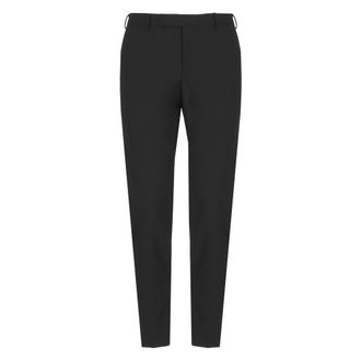 Pantaloni Torino Homme, Pantalons, Noir, Taille: L Pantalon Tailleur Noir en Laine avec Poches