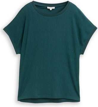 Tom Tailor T-Shirt T-Shirt T-Shirt im Material-Mix
