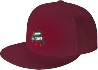 Generic Palestine Libre Femme Homme Casquette Hip Hop S&eacute;chage Rapide Casquette De Baseball Protection Solaire Strapback Cap pour Adulte Golf Hip Pop