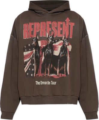 Represent Represent, Homme, Sweatshirts et sweats &agrave; capuche, Brun, Taille: 2XL Dream On Tour Sweat &agrave; capuche