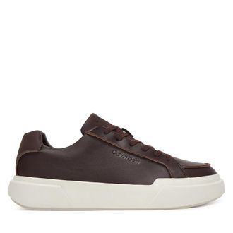 Calvin Klein Sneakers Calvin Klein Chunky Cupsole Lace Up Lth Pinch YM0YM01454 Dunkelrot