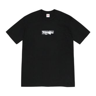SUPREME Homme, Tops, Noir, Taille: M Édition Limitée Box Logo Tee Noir