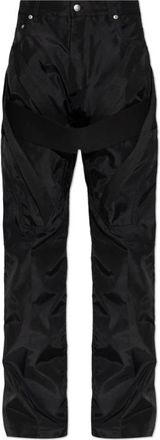 Rick Owens Homme, Pantalons, Noir, Taille: W30 Megastrapped Geth Pants