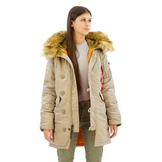 Alpha Industries Alpha Industries N3B VF 59 Wmn Winterjacke f&uuml;r Damen Vintage Sand
