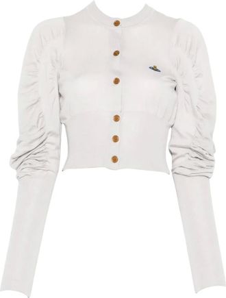 Vivienne Westwood Femme, Pulls, Gris, Taille: 38 FR Eli Cropped Cardi