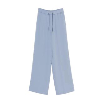 Herno Femme, Pantalons, Bleu, Taille: 40 FR Drawstring Palazzo Pants