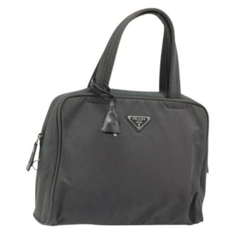 Prada Sac &agrave; main vintage en nylon Pre-owned - Femme - Pre-owned - Gris - Taille: ONE Size