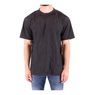 Alexander McQueen Klassisches Baumwoll Herren T-Shirt - - Tops - Herren - Schwarzk - S