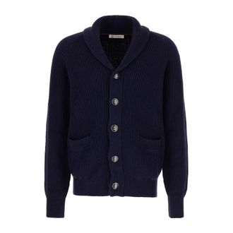 Brunello Cucinelli Cardigans - - Knitwear - Herren - Blau - L