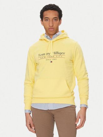 Tommy Hilfiger Sweatshirt Center Stack MW0MW38672 Gelb Regular Fit