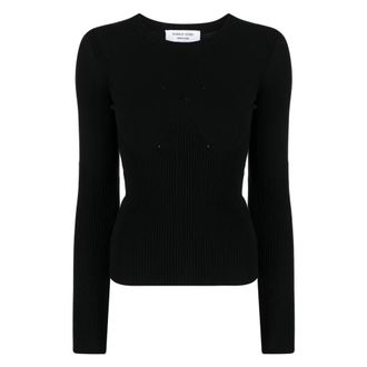 Marine Serre Geripptes Longtop - - Knitwear - Damen - Schwarzk - L
