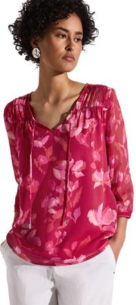 Street One Damen Chiffon-Tunika mit Raffung