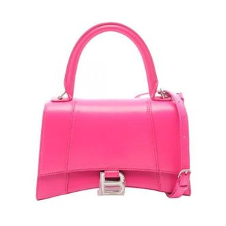 Balenciaga Pre-owned Sac &agrave; main Hourglass Small en cuir 2 voies - Femme - Pre-owned - Rose - Taille: ONE Size