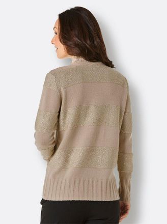 Cr&eacute;ation L Strickpullover Merino-Kaschmir-Pullover Langarm Links-Strick