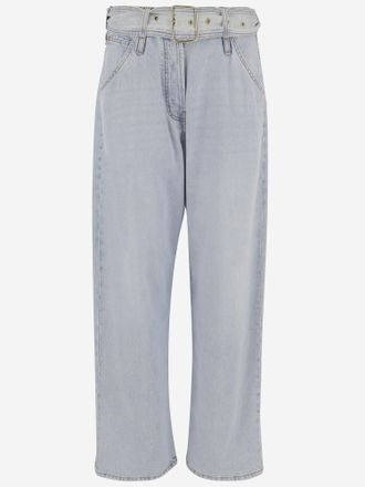 Darkpark Womens Jeans Light Denim Blue Cotton