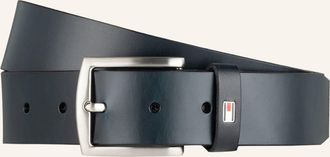 Tommy Hilfiger Ledergürtel New Denton blau