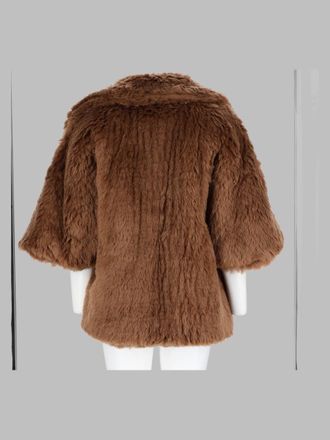 Max Mara Virgin Wool Cape - Beige