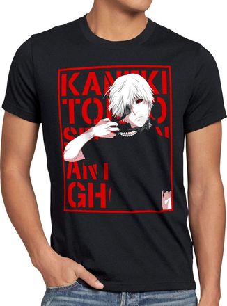 style3 Tokyo Fate Herren T-Shirt Ghoul Kaneki Anime Manga, Gr&ouml;&szlig;e:3XL