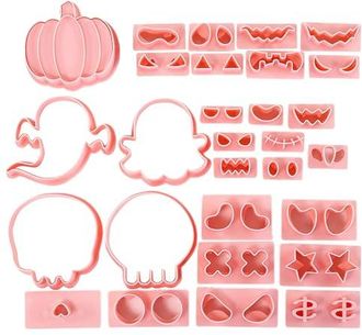 Generico Lot de 30 moules &agrave; biscuits dHalloween - Outils de d&eacute;coration de qualit&eacute; alimentaire - Formes amusantes - Fournitures de vacances cr&eacute;atives pour pour 