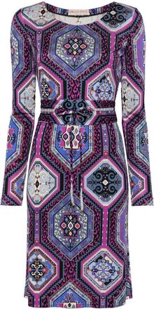Pucci Midikleid mit geometrischem Print - Violett
