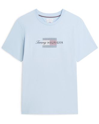 Tommy Hilfiger T-Shirt aus Baumwolle mit Label-Print, Regular Fit in