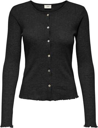 Jacqueline de Yong JdY Jdysalsa Salsa Life L/S New Cardigan JRS Dia, Noir, XL Femme