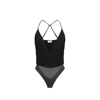 Elisabetta Franchi Damen, Oberteile, Schwarzk, MGr&ouml;&szlig;e