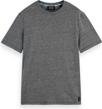 Scotch & Soda Regular fit Melange T-Shirt Herren T-Shirt, Washed Black Melange, XL