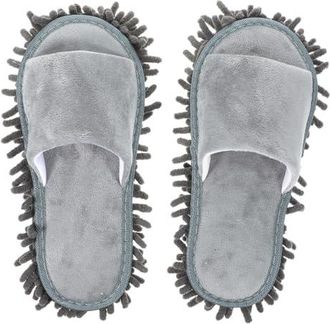 Frcolor Balai Pour Nettoyage Sols Mules Femmes Lavables Chaussures Nettoyage Avec Ouverture Orteils Adaptées Carrelage
