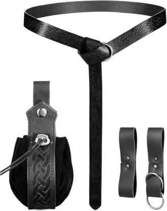 Generic Ensemble de pochette ceinture Renaissance pour femmes | Ensemble ceinture Renaissance pour femmes | Tenue d&eacute;corative de costumade pour collectionneurs