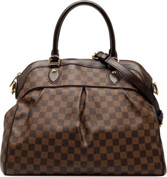Louis Vuitton sac à main Trevi PM en toile Damier Ebene (2007) - Marron