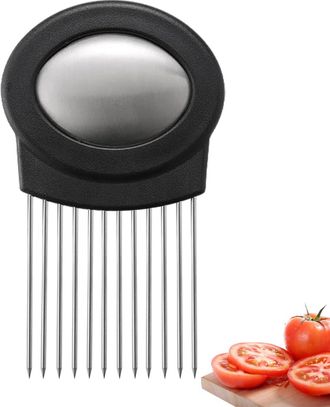 Generic Zwiebel-Halter,Edelstahl Nicht-Rutsch-Griff,Zwiebelhacker Und Schneider K&uuml;chenwerkzeuge - F&uuml;r Innen-, Au&szlig;en, Zuhause, K&uuml;che, Restaurant, Kochen, Und T