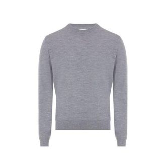 Saison 1865 Arnau Rund Col in Woll Merino - Grau