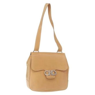 Ferragamo Sac bandouli&egrave;re Pre-owned - Femme - Pre-owned - Beige - Taille: ONE Size