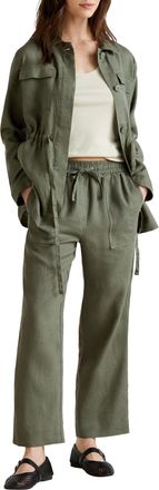 Benetton Damen Giacca 2aghdn07q Jacke, gr&uuml;n, 36